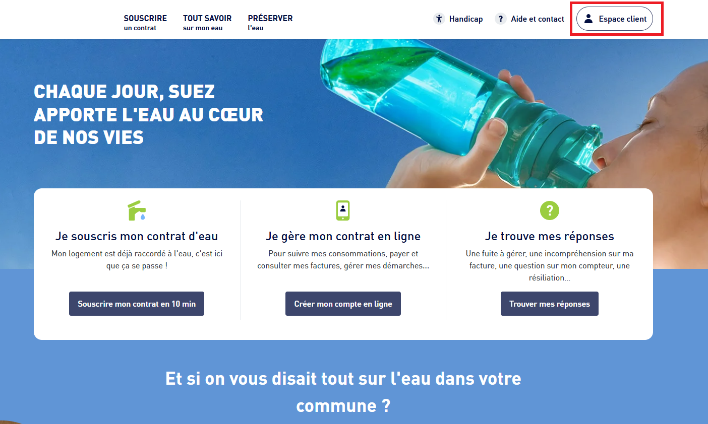 Eaudazurcom Espace Client